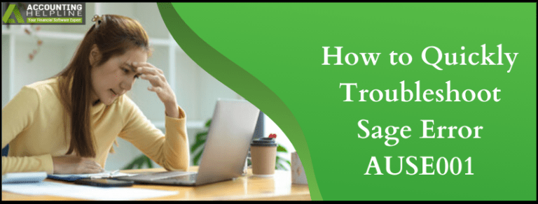 How to Fix Sage Error AUSE001?