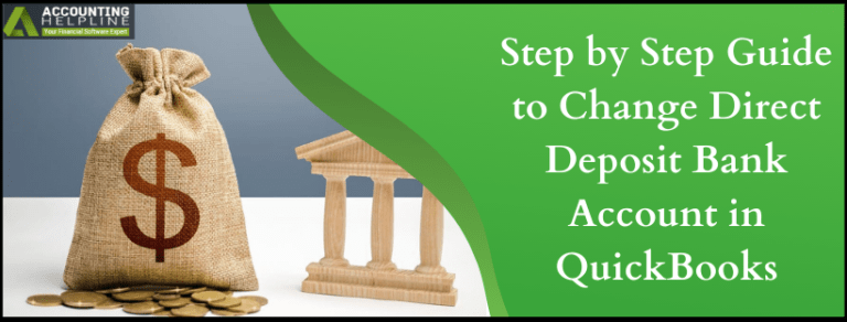 How bank account change form QuickBooks Desktop & Online