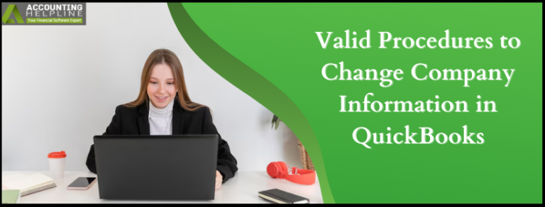 How to Change Company Information in QuickBooks