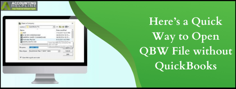 Here’s a Quick Way to Open QBW File without quickbooks