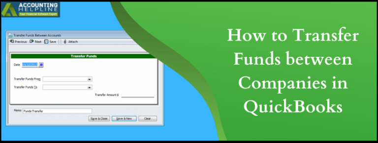 How to Transfer Funds between Companies in quickbooks