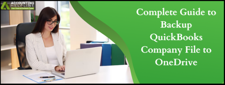 Effective ways to Backup QuickBooks Company File to OneDrive