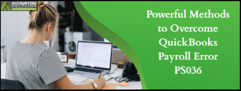 QuickBooks PS036 Error - One Stop Accounting Solutions - Accounting ...