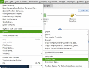 Ways to Verify and Rebuild Data in QuickBooks Desktop